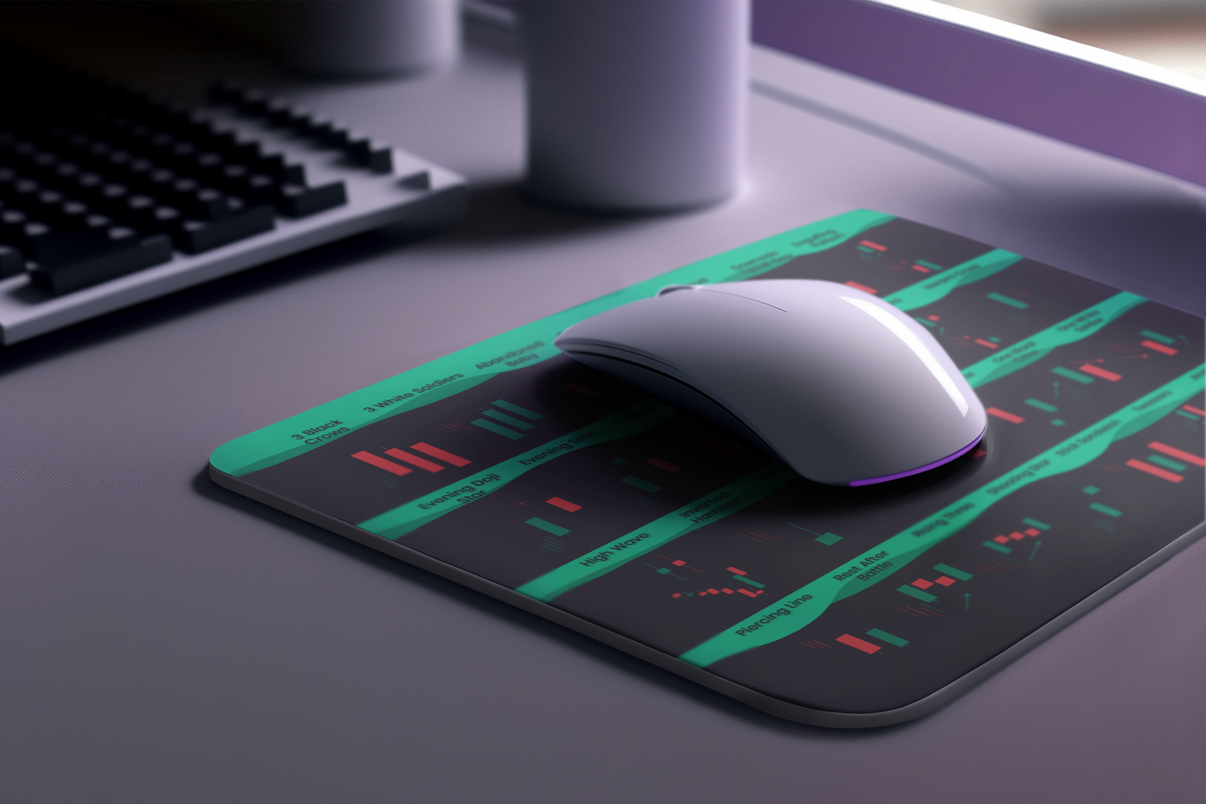 Candlestick Cheat Sheet Mouse Pad – Trader Brag Stock